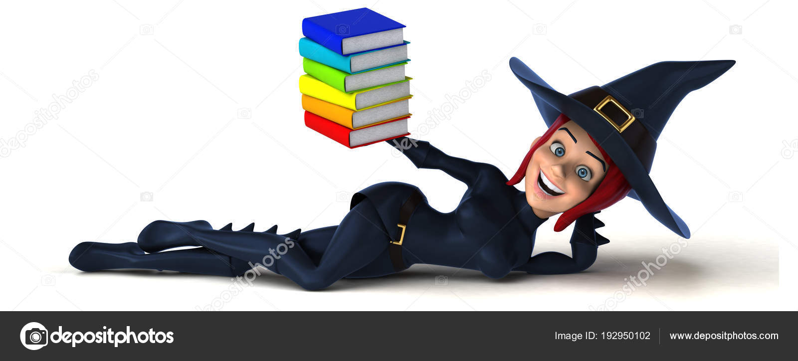 Fun Cartoon Character Books Illustration — Stock Photo © julos #192950102