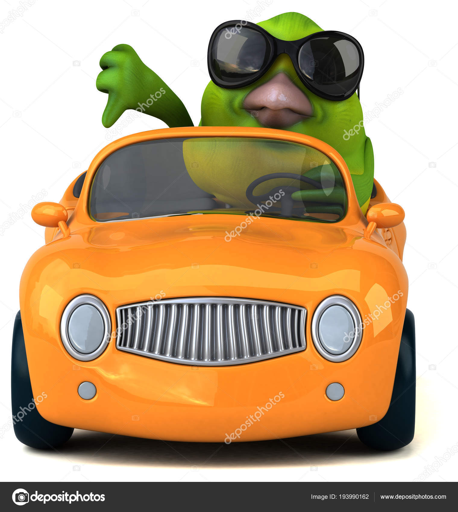 Funny Cartoon Character Car Illustration Stock Illustration by ©julos ...