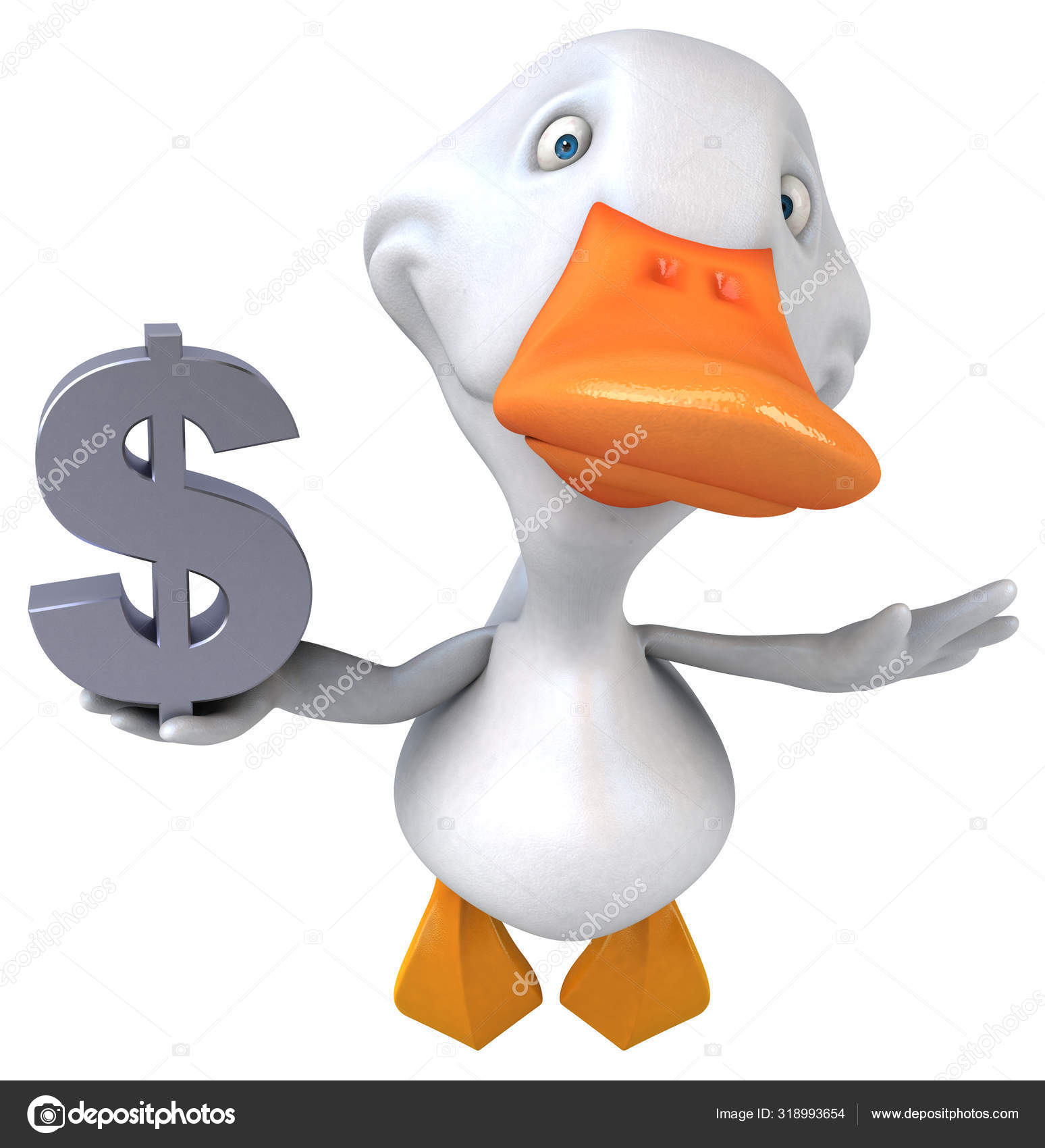 Fun Cartoon Character Dollar Illustration Stock Illustration by ©julos ...