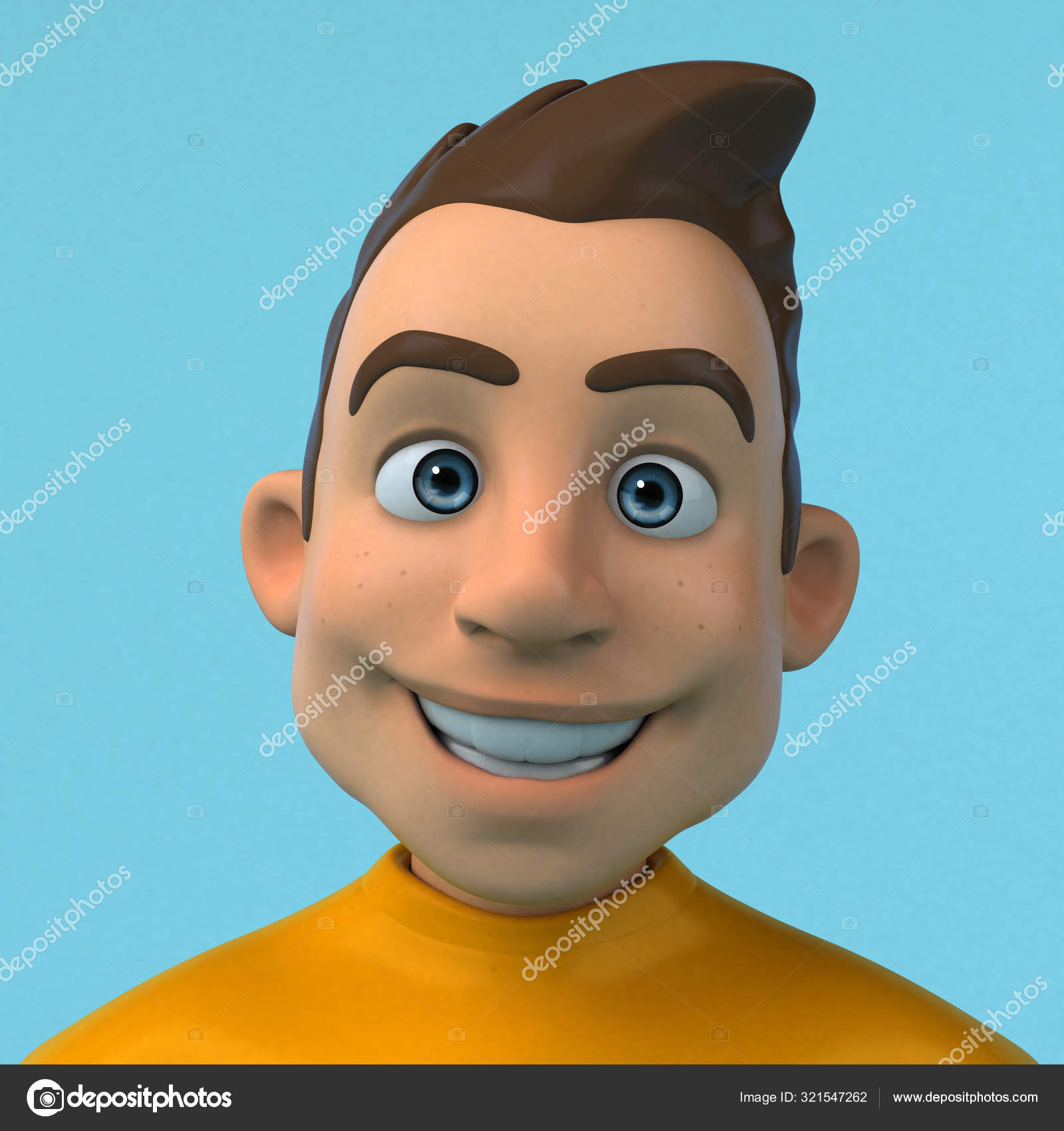 Fun Cartoon Yellow Character Stock Illustration by ©julos #321547262