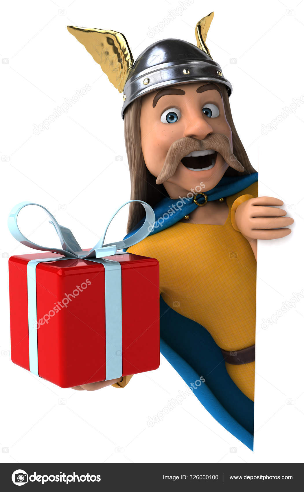Cartoon Character Gift Stock Illustration by ©julos #326000100