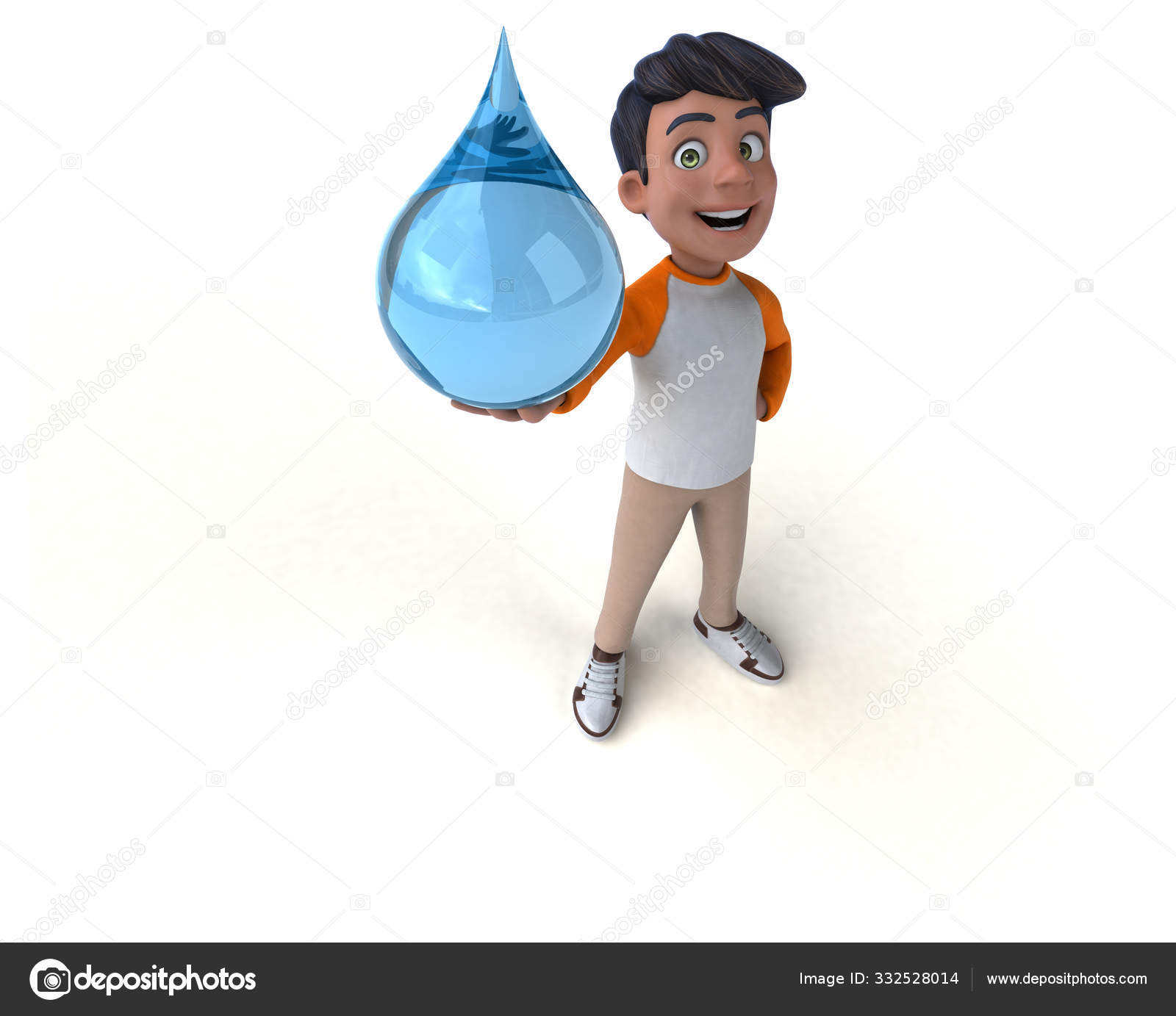 Fun Cartoon Character Drop — Stock Photo © julos #332528014