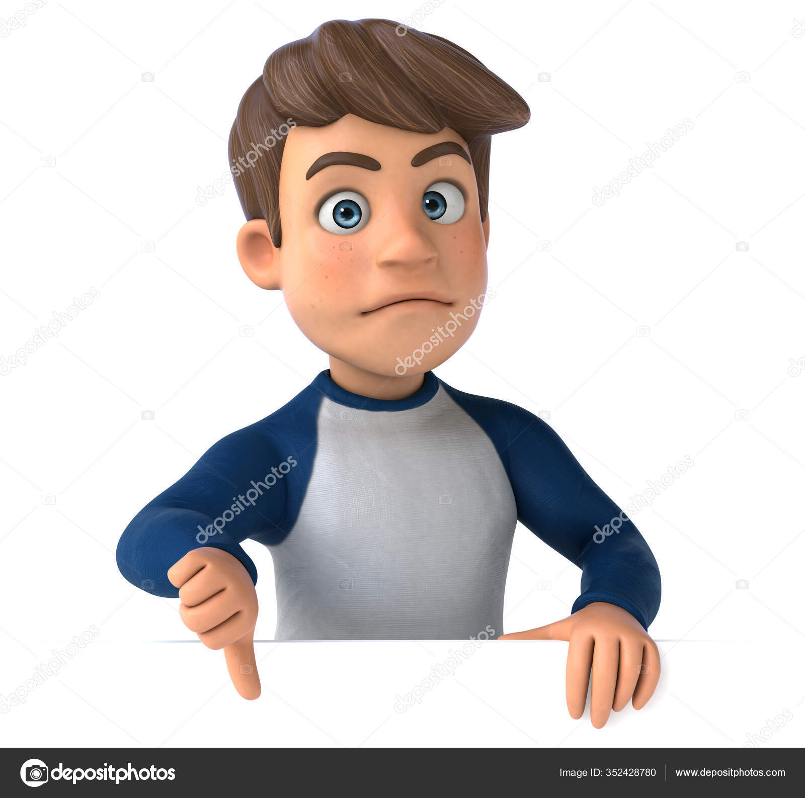 Cartoon Character Fun Teenager Stock Illustration by ©julos #352428780