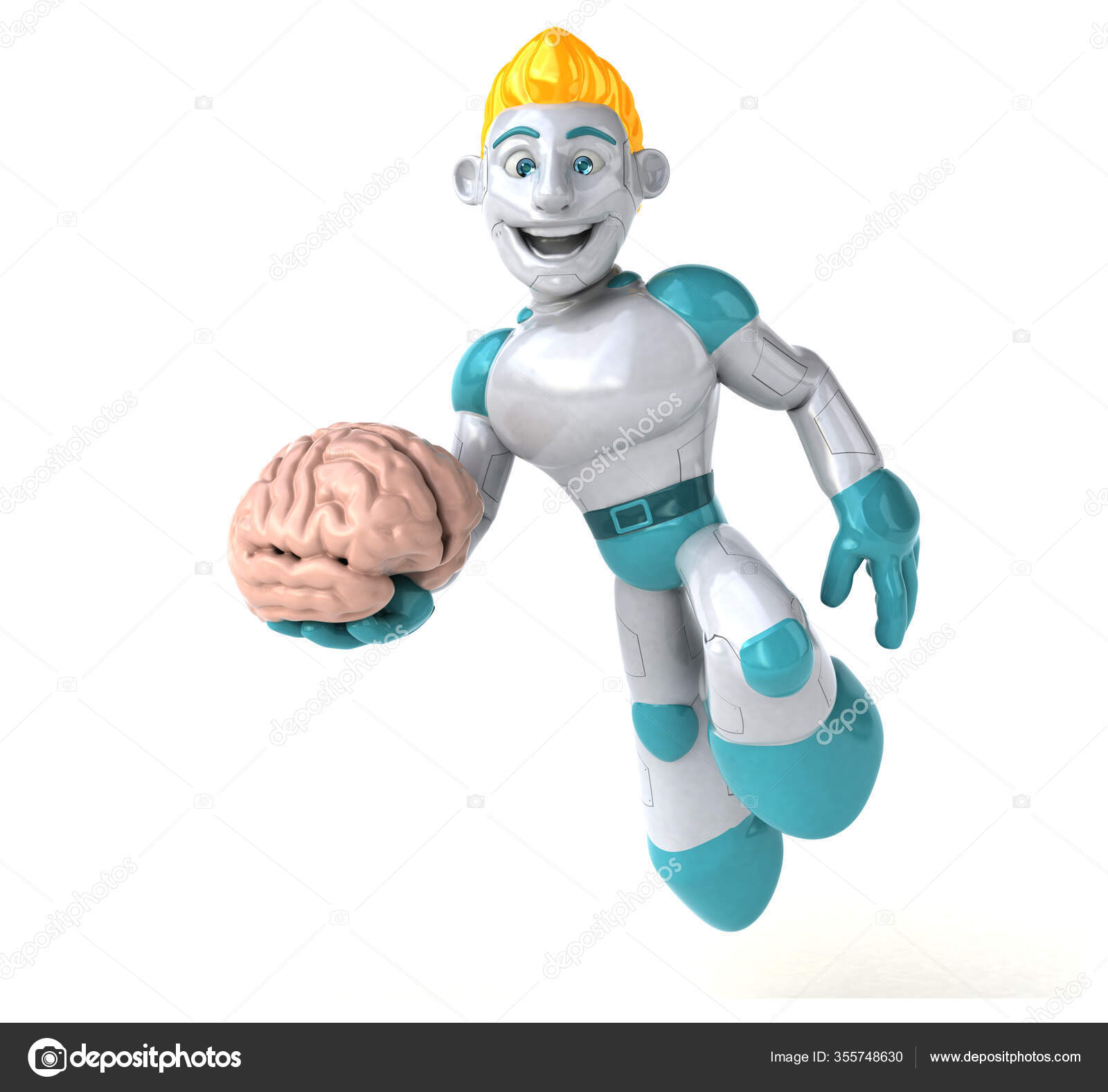 Robot Brain Illustration — Stock Photo © julos #355748630