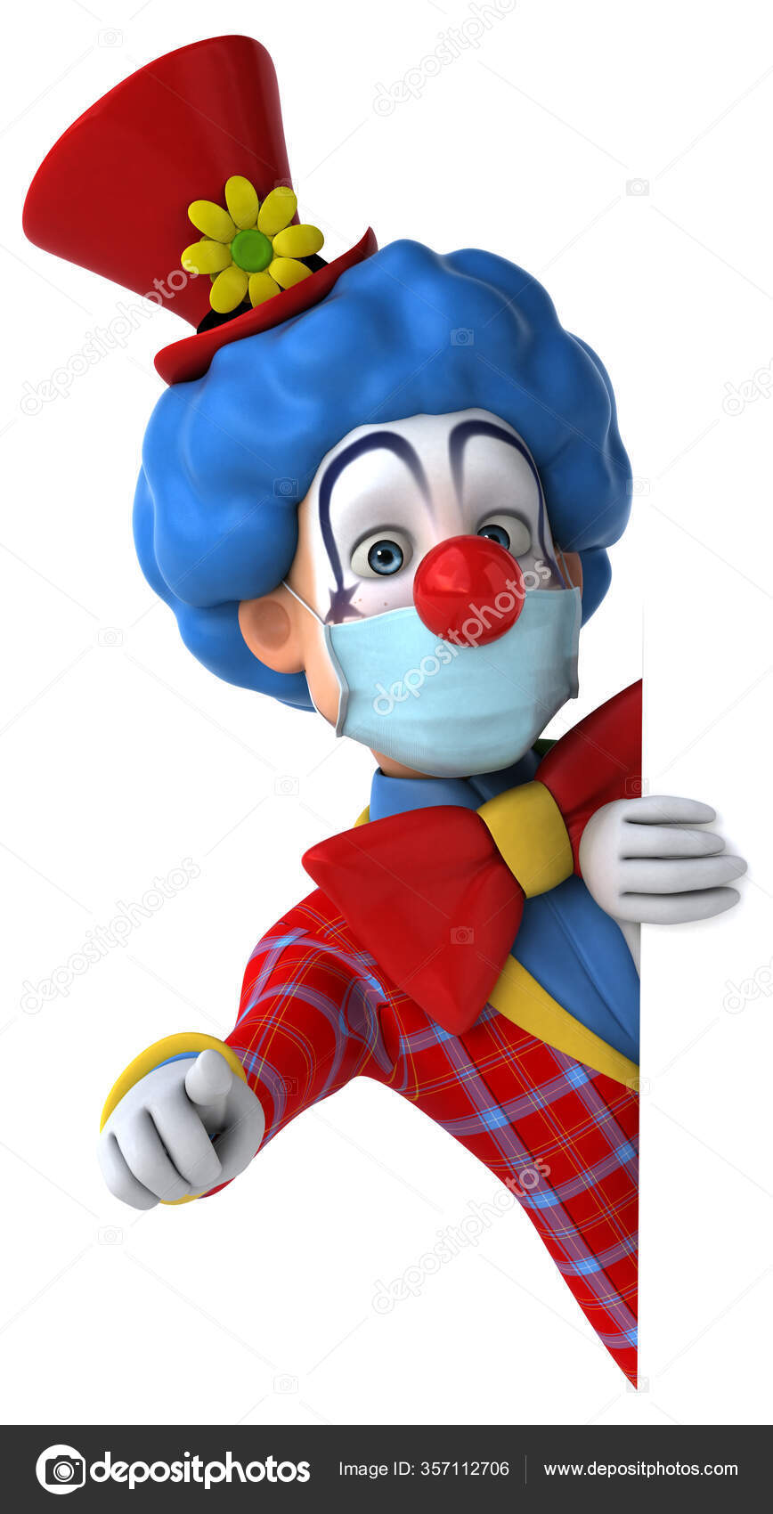 Illustration Cartoon Character Clown Mask Stock Illustration by ©julos ...