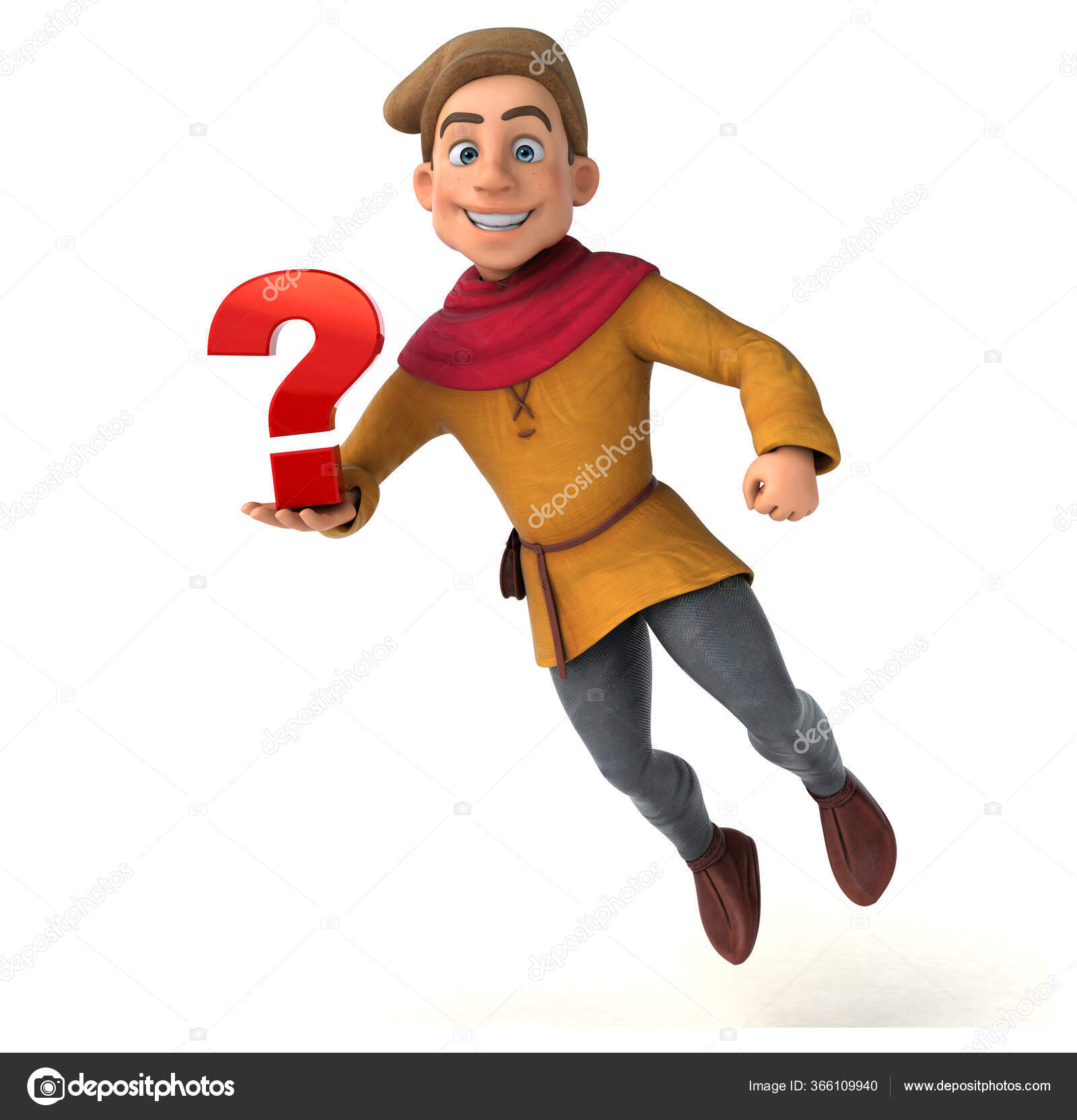 Illustration Medieval Historical Character Question Stock Illustration ...