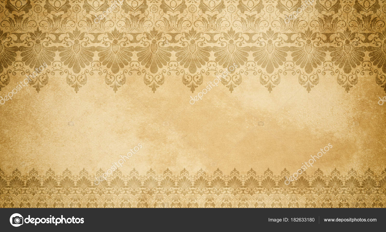Old paper with decorative vintage patterns. — Stock Photo © ke77kz ...