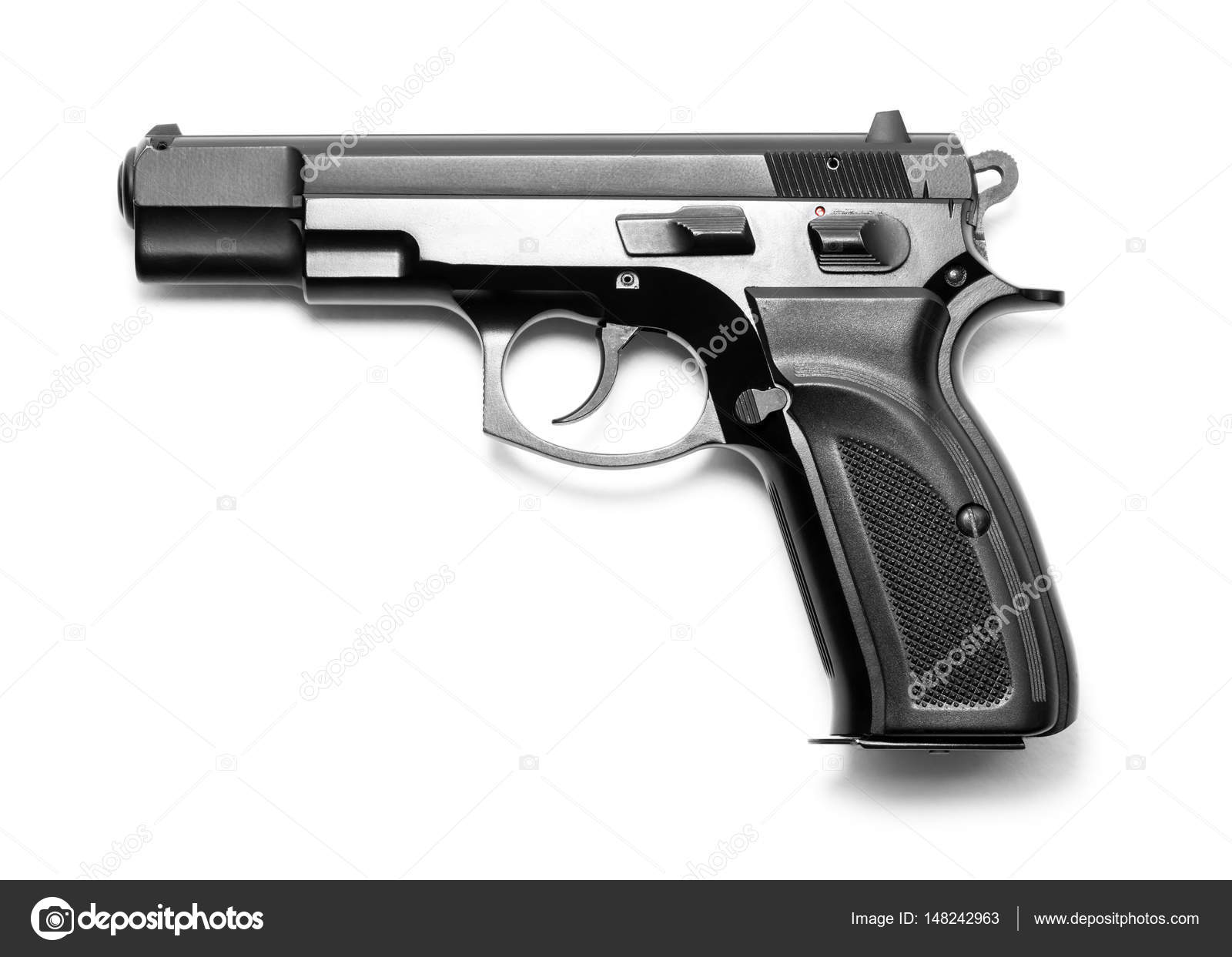Gun on white background Stock Photo by ©mblach 148242963