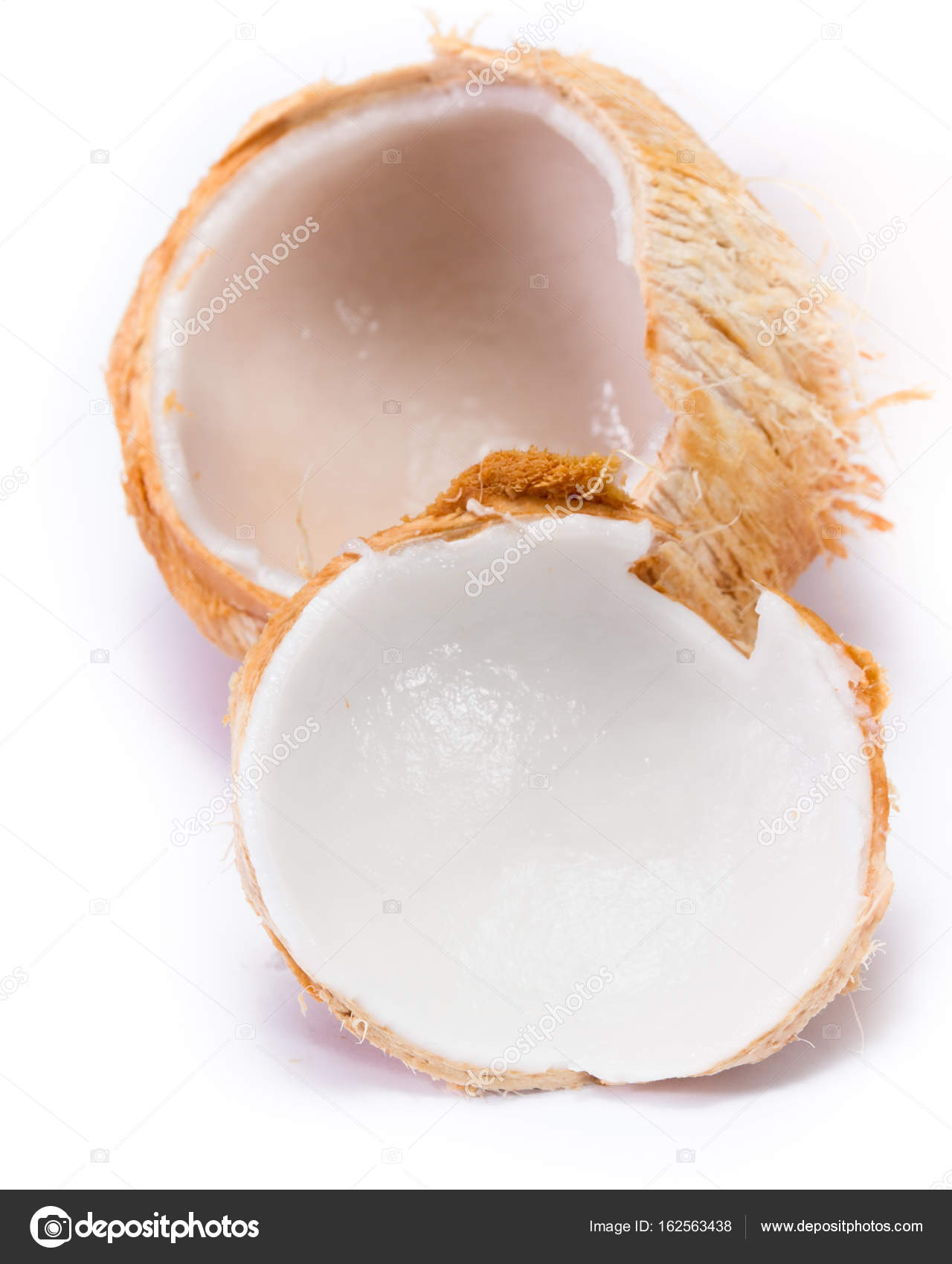 Fresh young coconut meat Stock Photo by ©wollertz 162563438