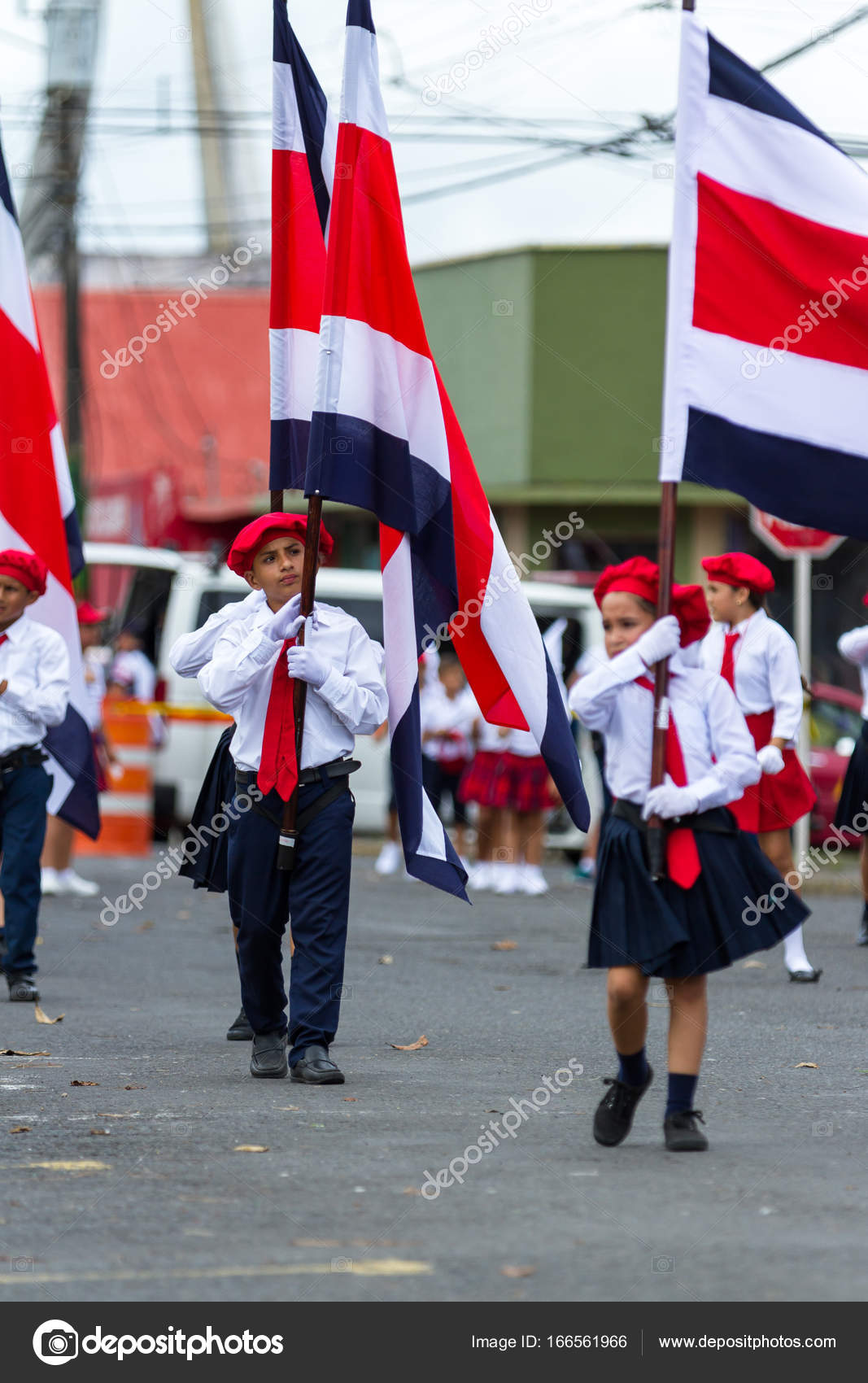 Desfile del Día de la Independencia, Costa Rica — Foto editorial de ...