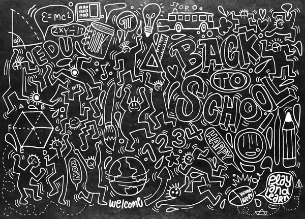Back to school themed doodle background,School doodles, vector s Stock ...