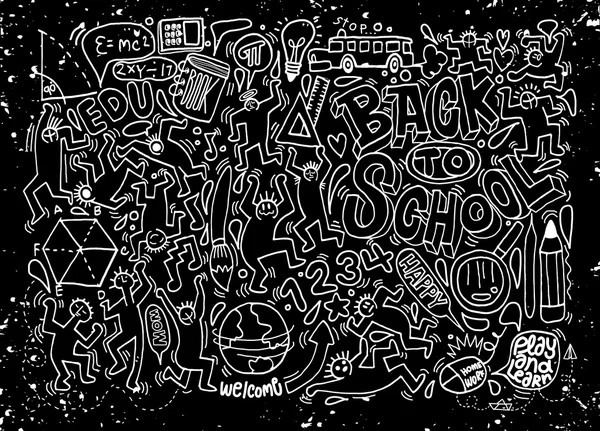 Back to school themed doodle background,School doodles, vector s Stock ...