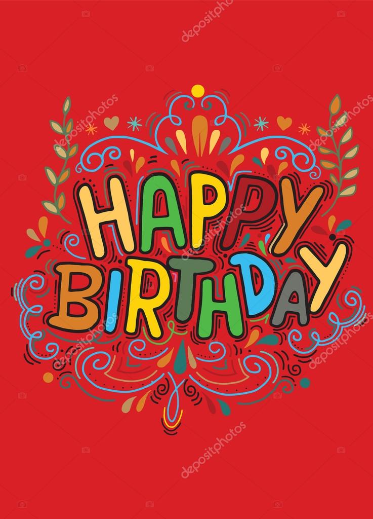 Birthday card design vintage style template Stock Vector Image by ...