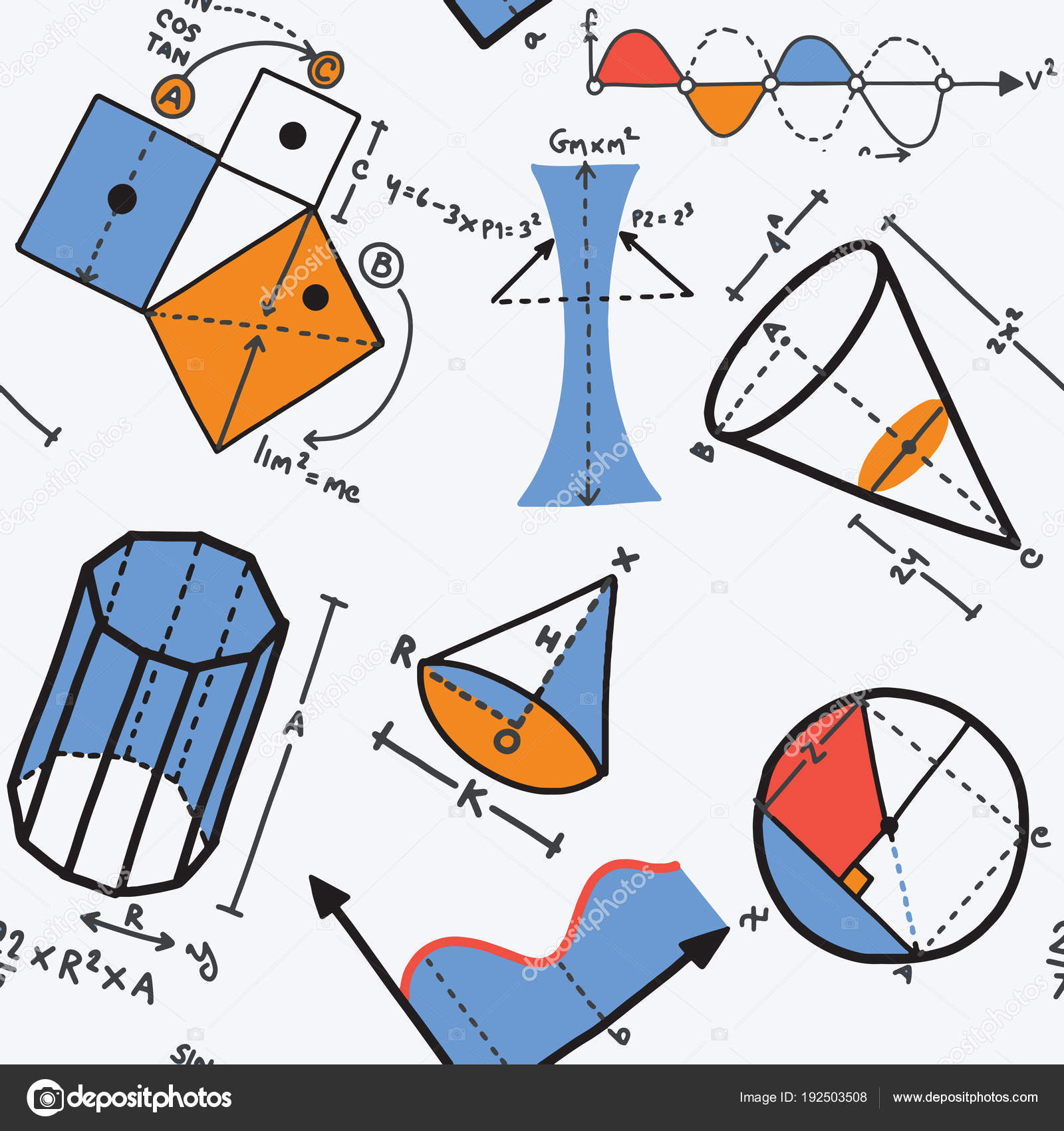 Concepto moderno de color de las matemáticas para la escuela, la ...