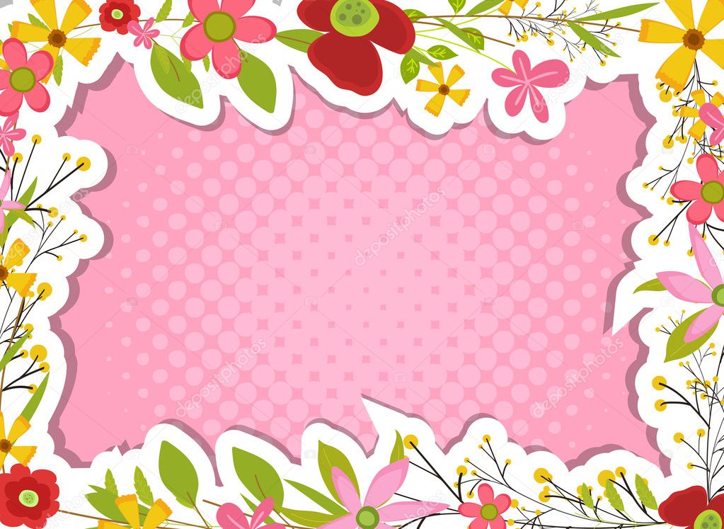 Scrapbook Pink Frame