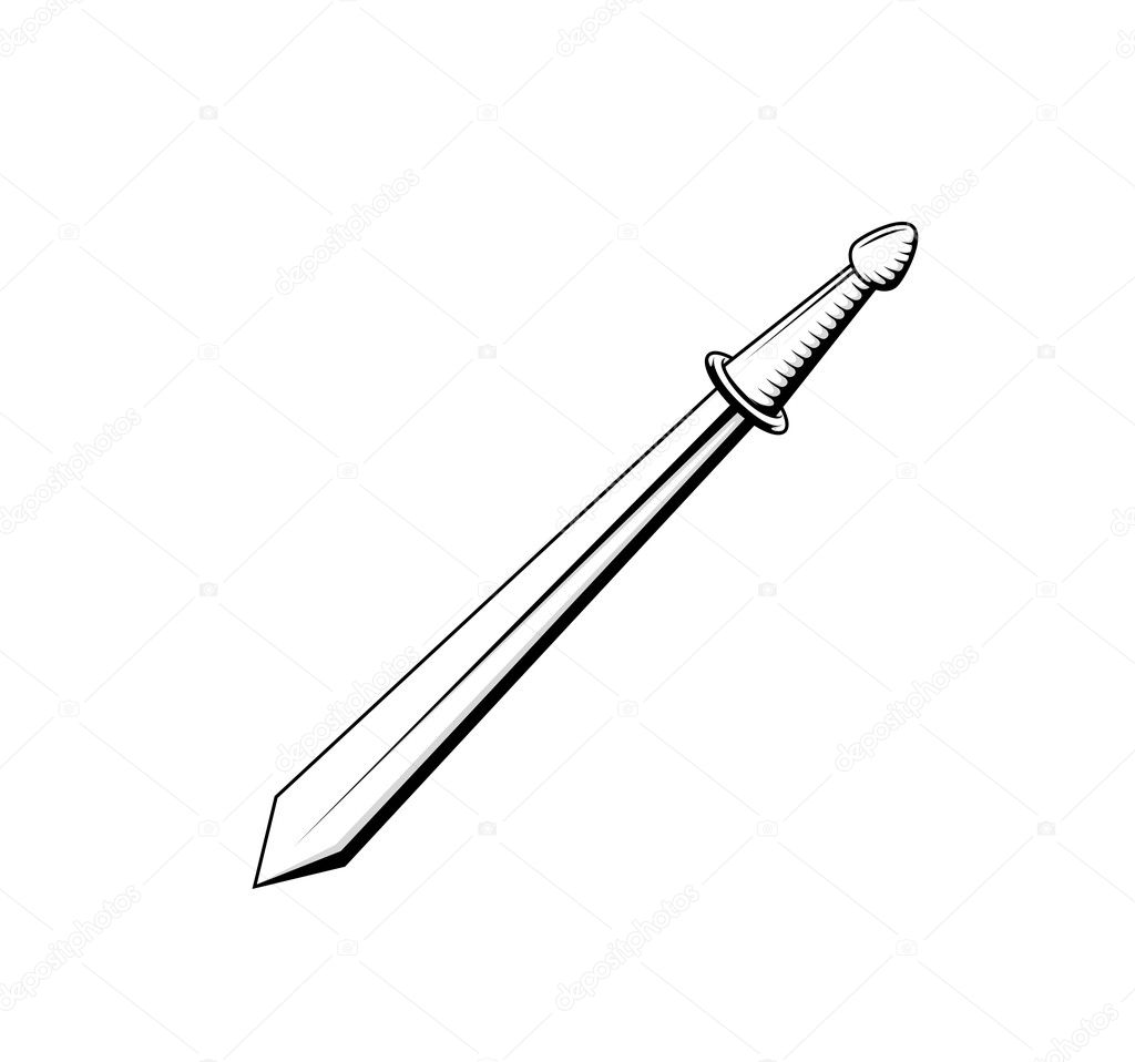 Sword Clipart Vector — Stock Vector © baavli #127091640