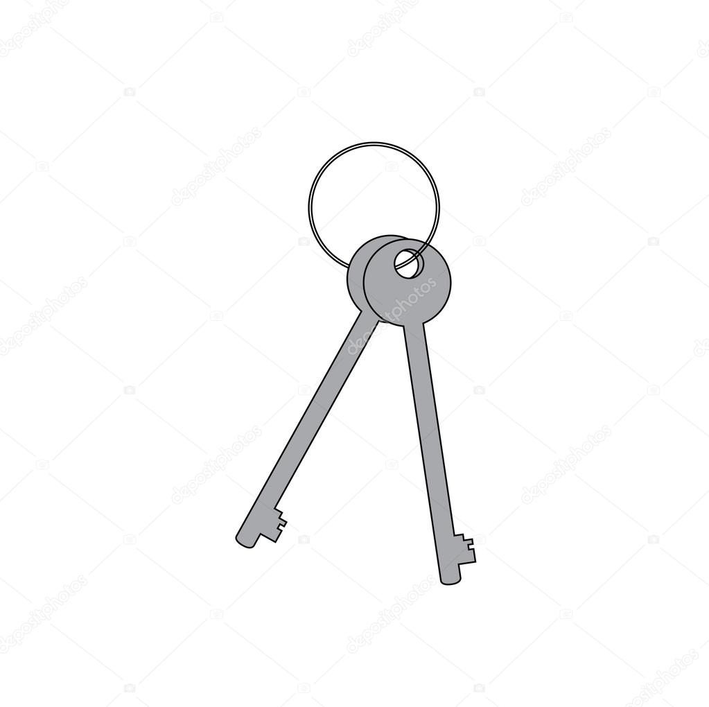 Keys Vector Illustration Stock Vector by ©baavli 127451568
