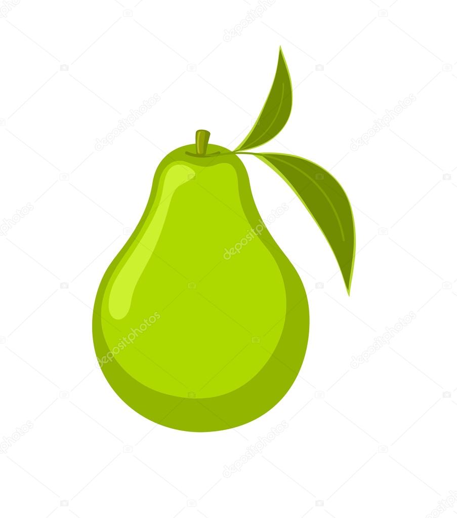 Green Pear Vector Stock Vector Image by ©baavli #127969140