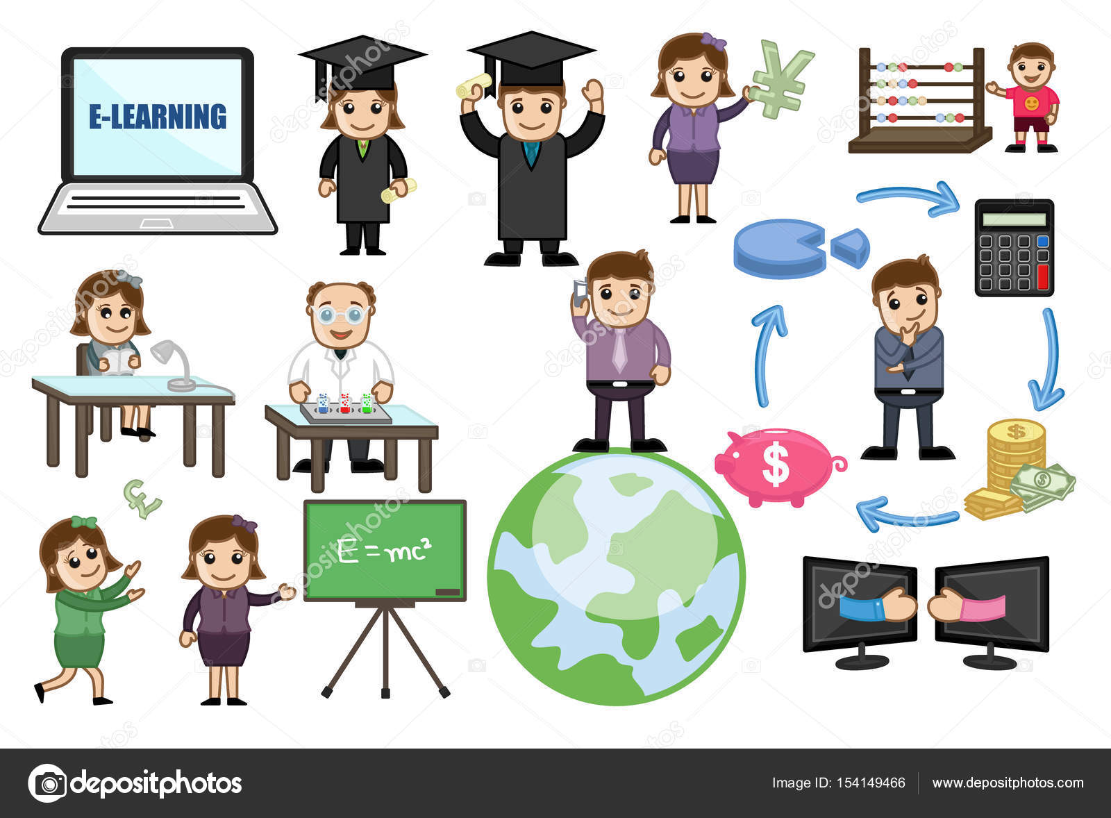 Profession and Education Cartoon Graphics Stock Vector Image by ©baavli ...