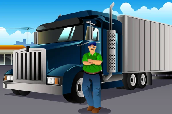 ᐈ 18 wheeler stock drawings, Royalty Free truck driver pictures ...