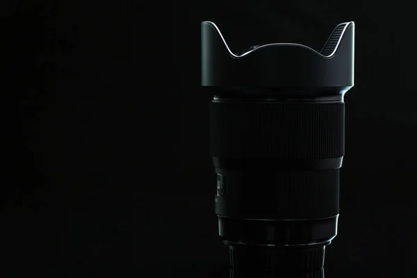 Professional modern DSLR camera low key stock photo/image Stock Photo ...