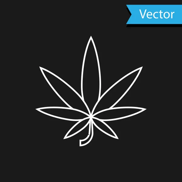 Cannabis Marijuana Leaf Icon Vector Illustration — Stock Vector ...