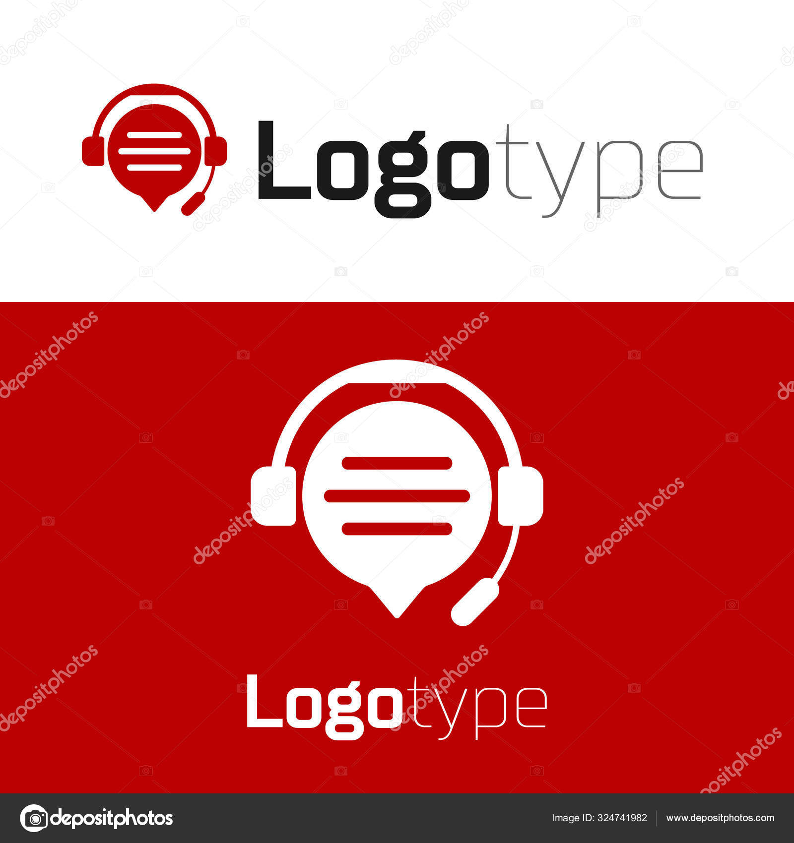 Red Talking Bubble Template