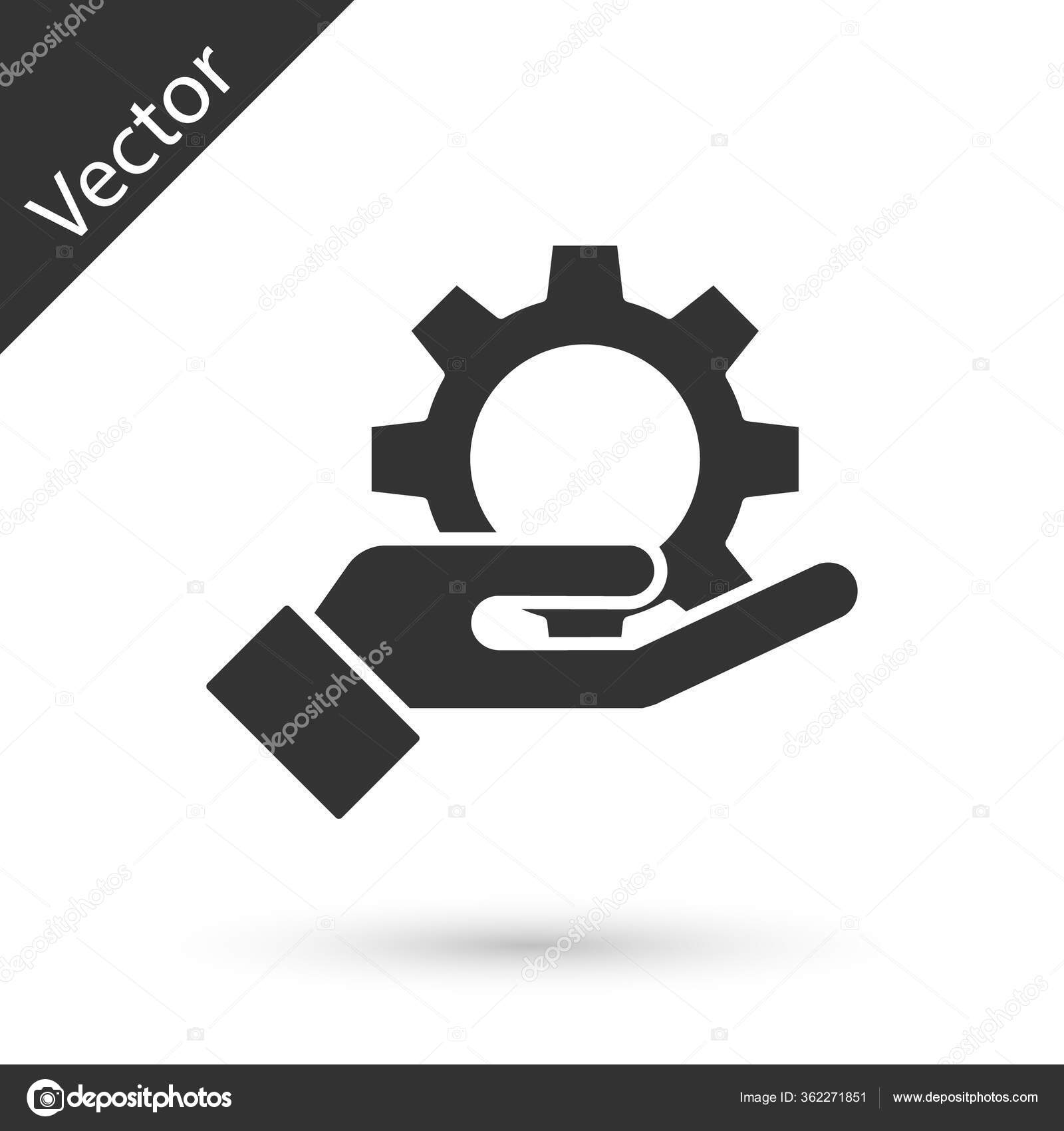 Settings Gear Icon Black