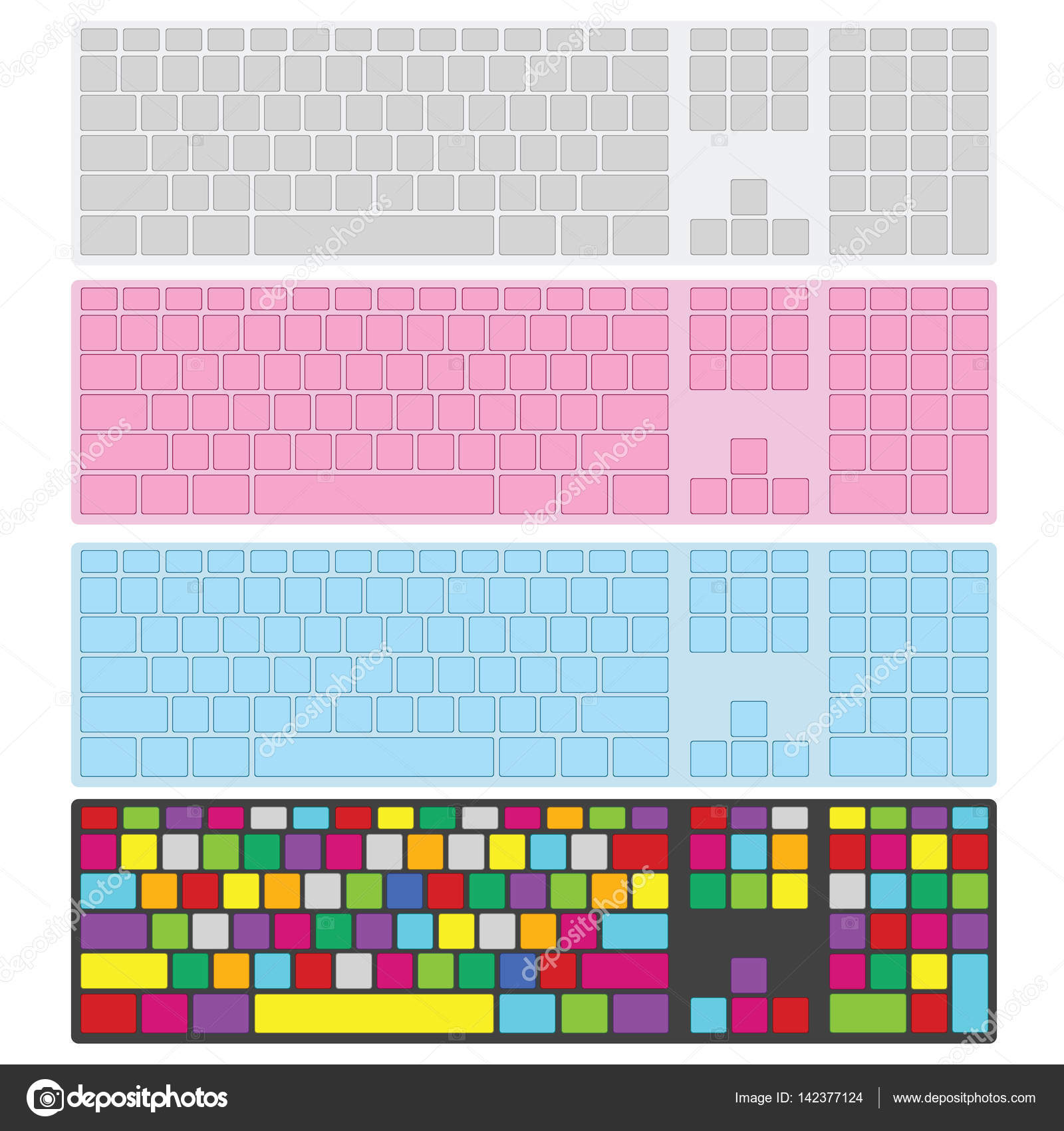 Blank Computer Keyboard Layout