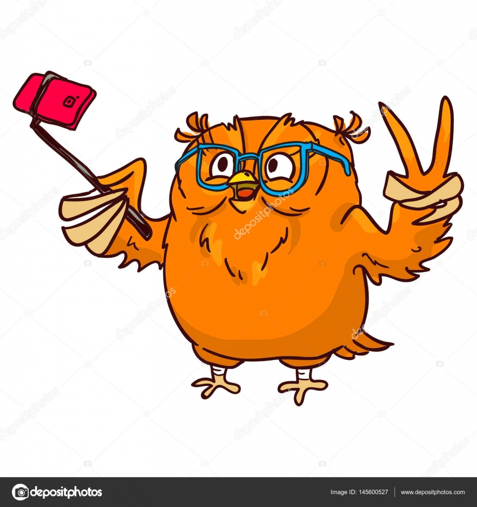 Bonito personaje de búho de dibujos animados Vector de stock por ...