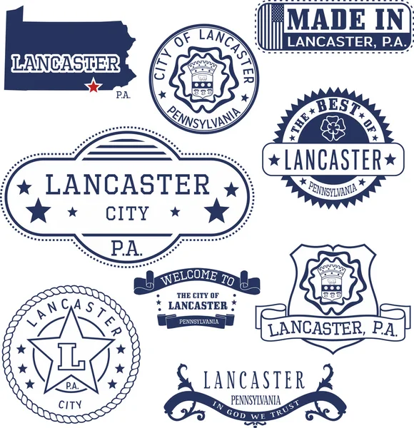 Mapa de lancaster Vector Art Stock Images | Depositphotos