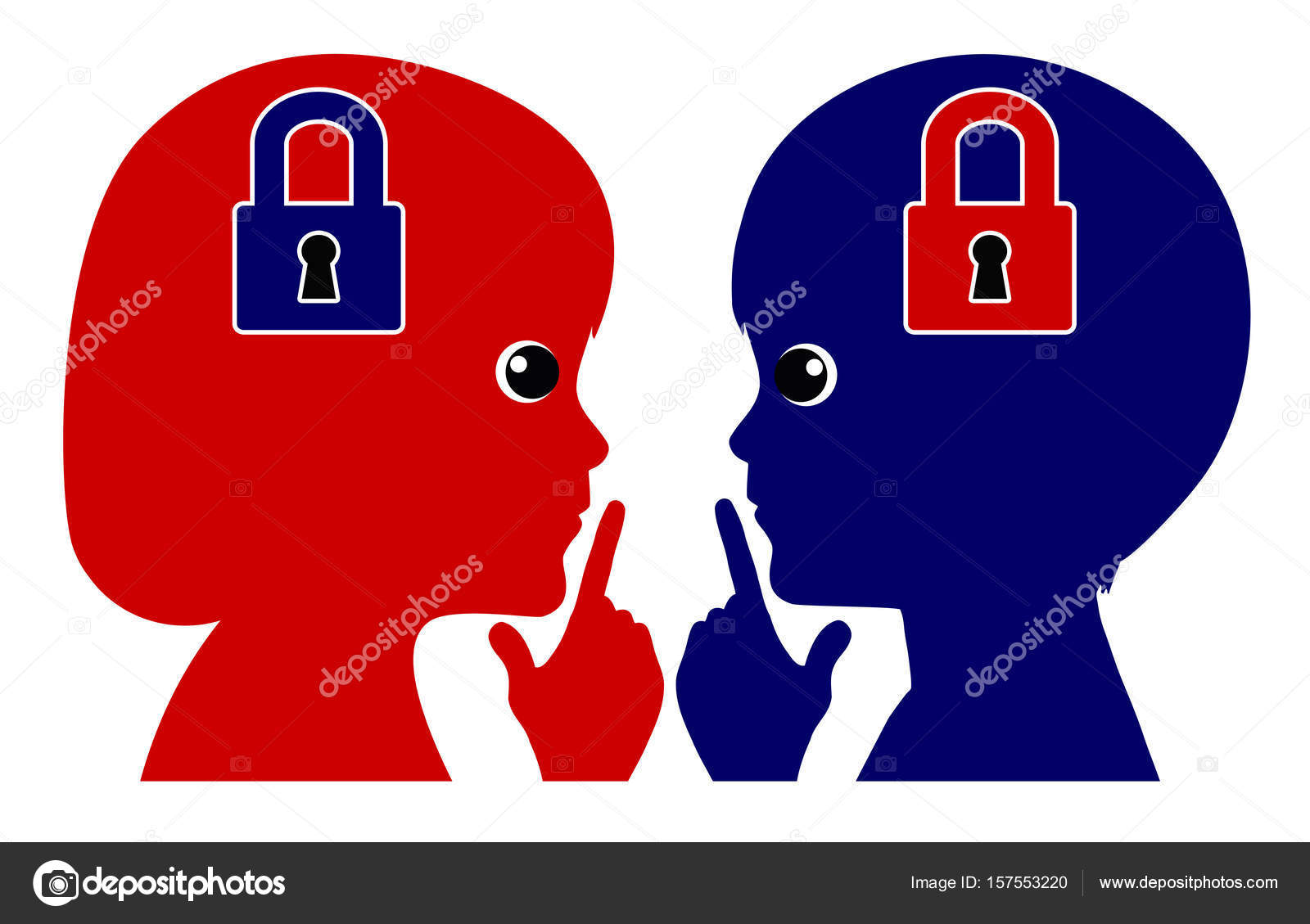 Telling A Secret Clipart