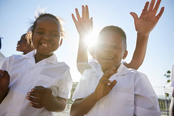 Africa kids waving Stock Photos, Royalty Free Africa kids waving Images ...