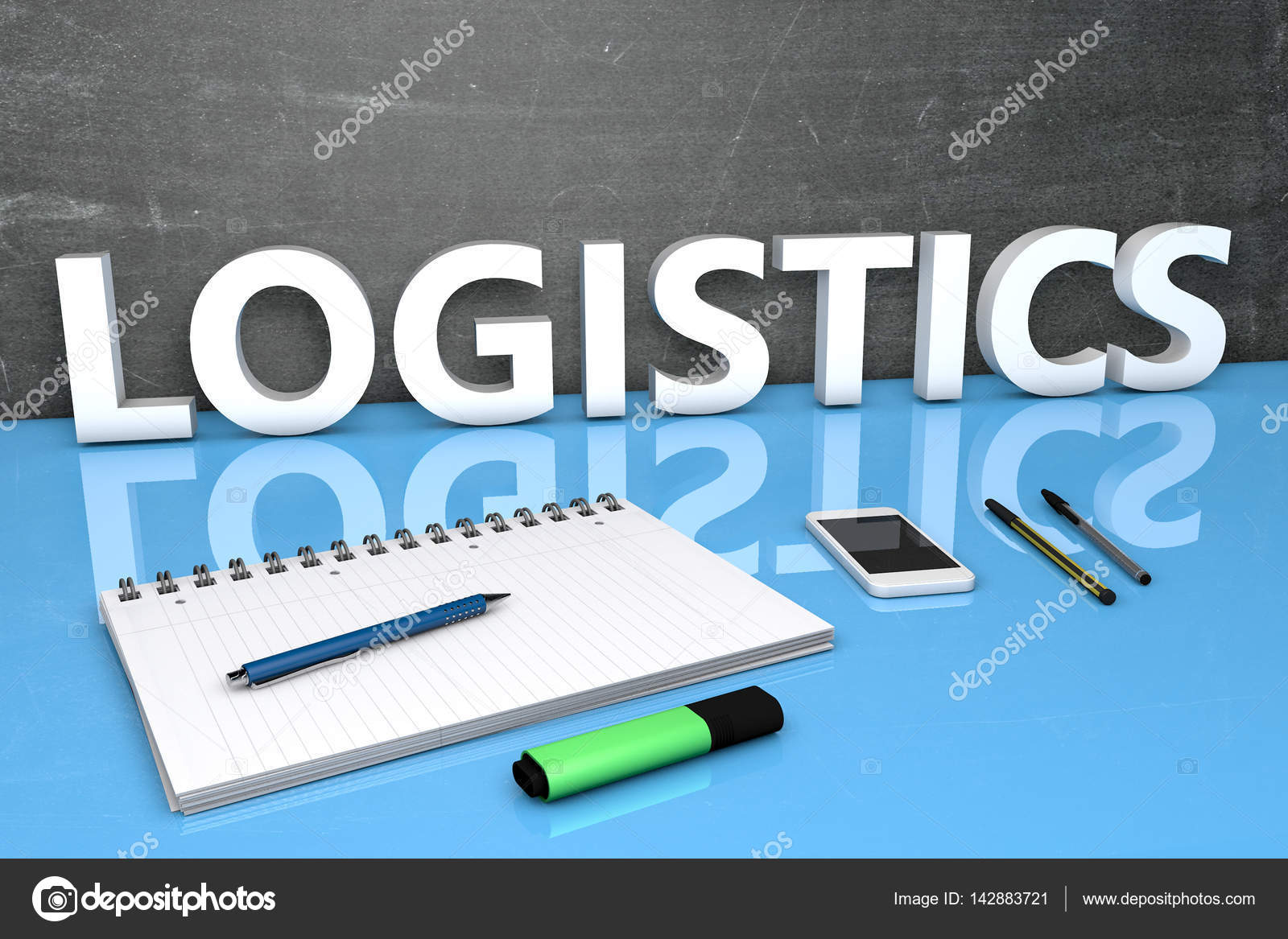 Logistics text concept — Stock Photo © Mazirama #142883721