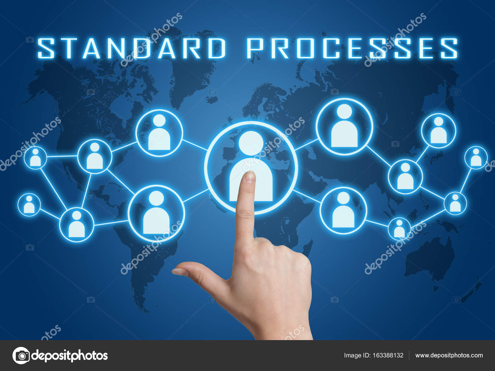 Concepto de texto Procesos estándar — Foto de stock © Mazirama #163388132