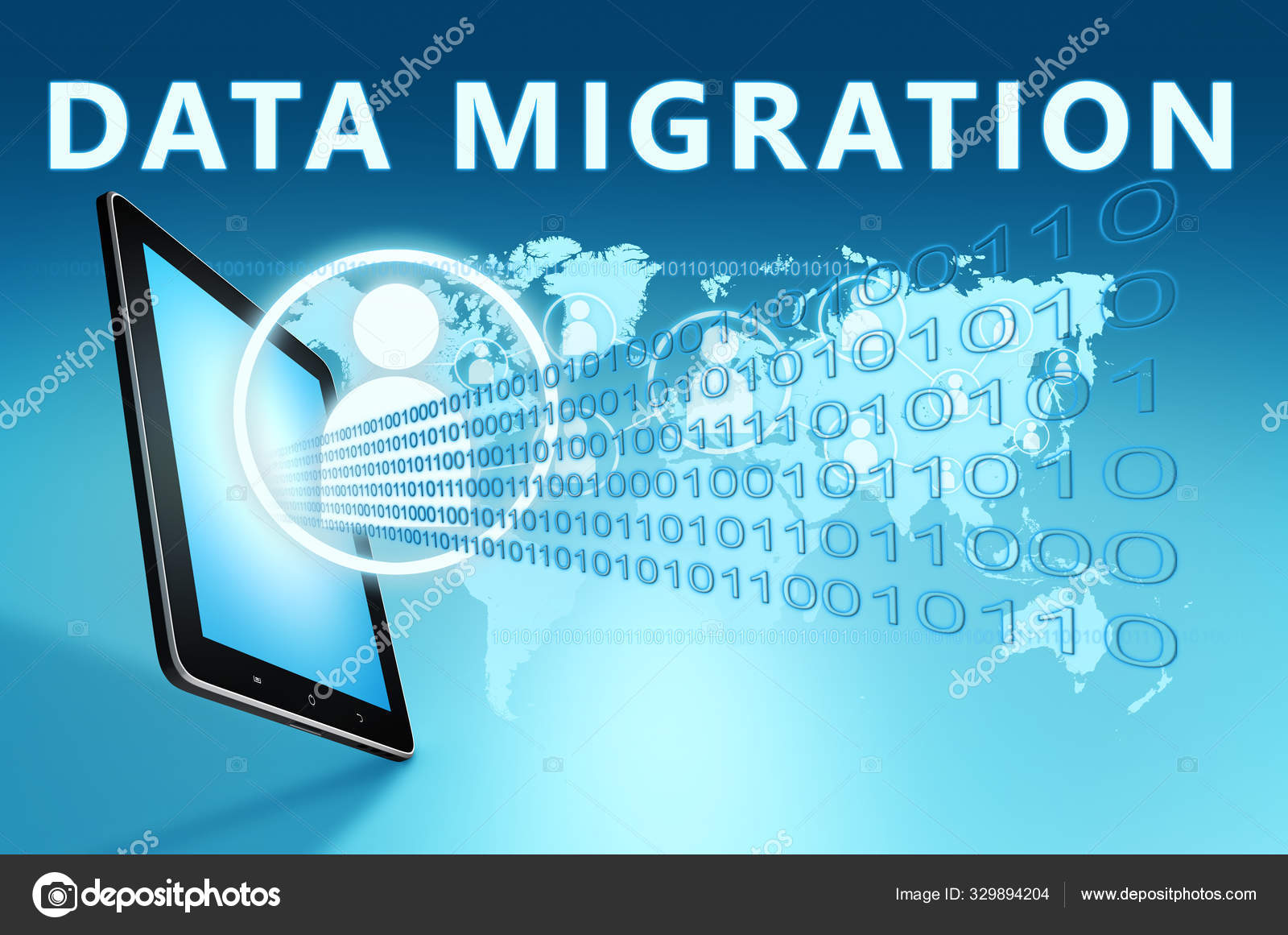 Data Migration Stock Photo by ©Mazirama 329894204