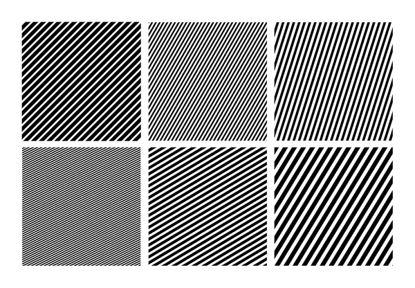 Set of seamless patterns, straight stripes, black and white texture ...