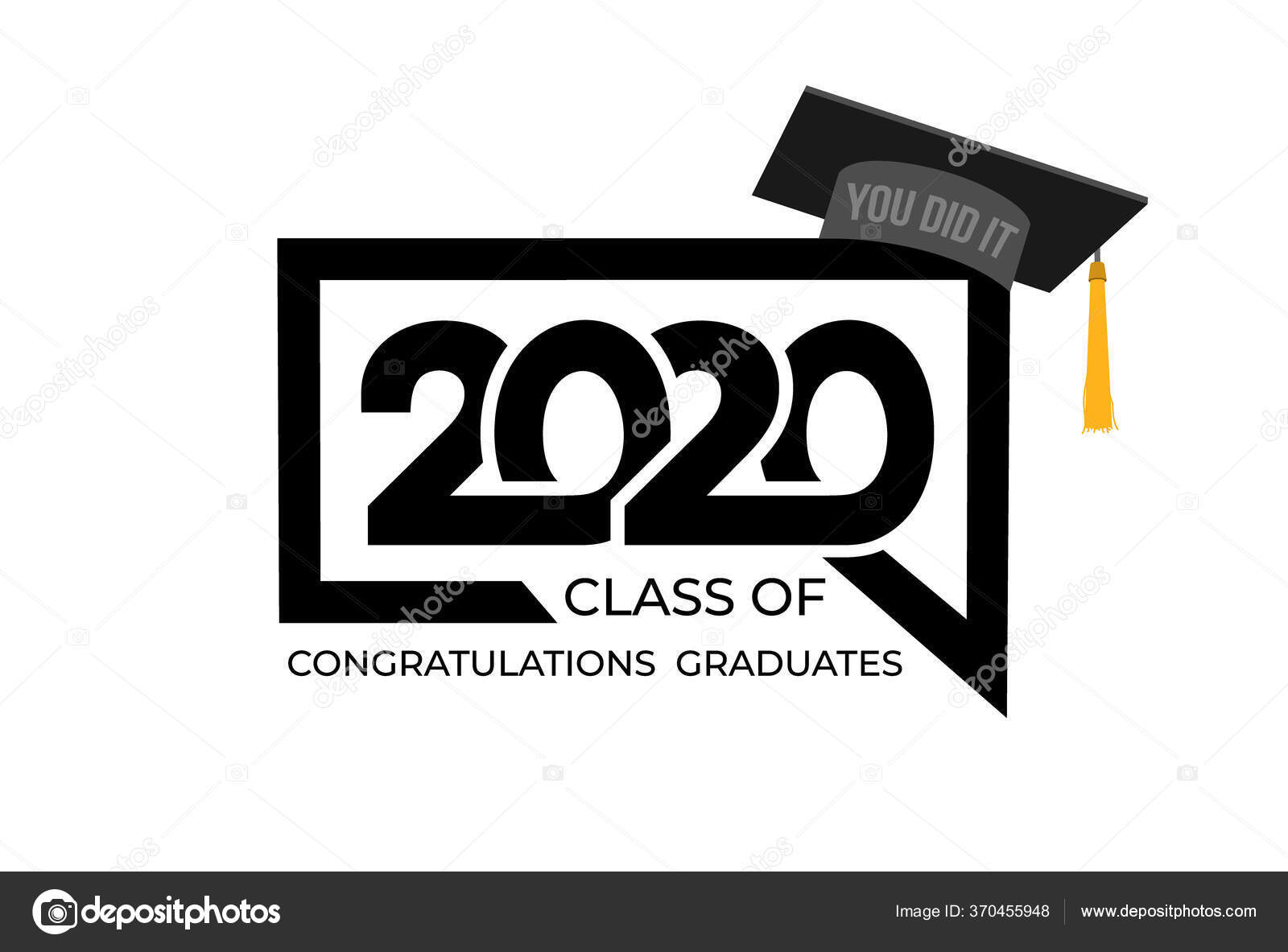 Clase Logotipo 2020 Felicidades Por Graduación Graduación Lettering ...