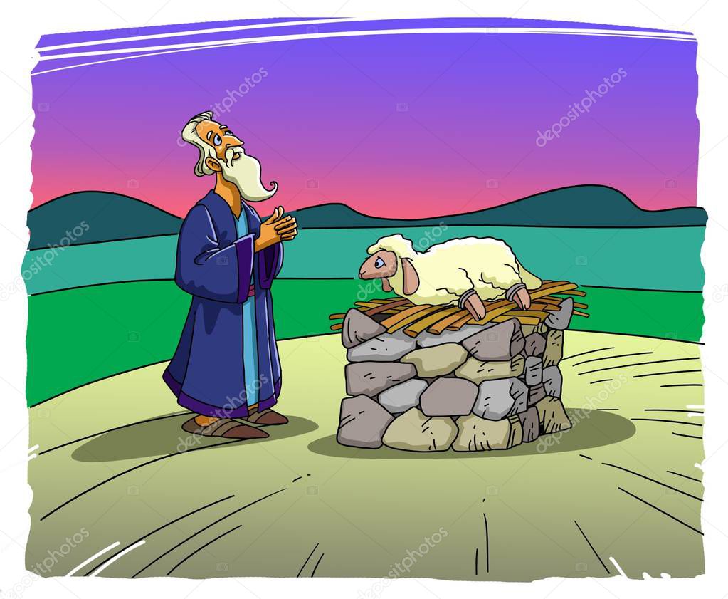 El patriarca Abraham hace el sacrificio con fe 2023