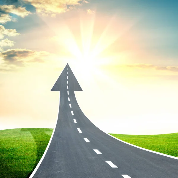 Highway road going up — Stock Photo © SergeyNivens #5898548