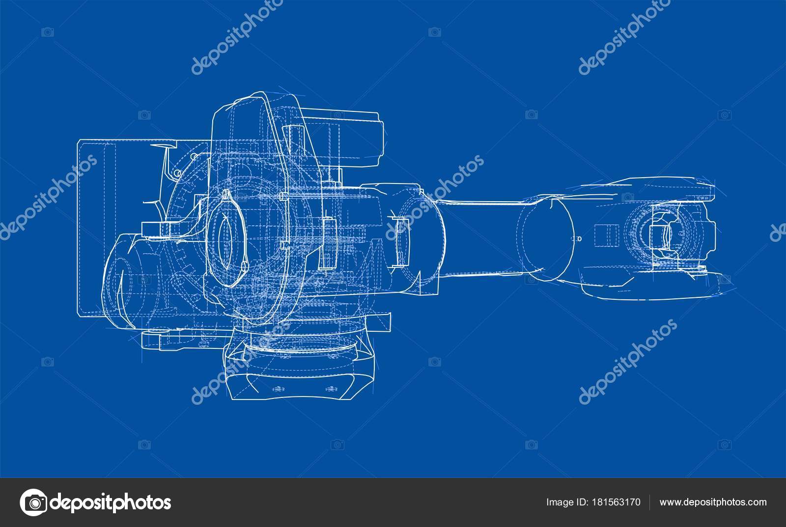 Industrial robot manipulator. Vector image — Stock Vector © cherezoff ... Industrial robot manipulator. Vector image — Stock Vector © cherezoff ...