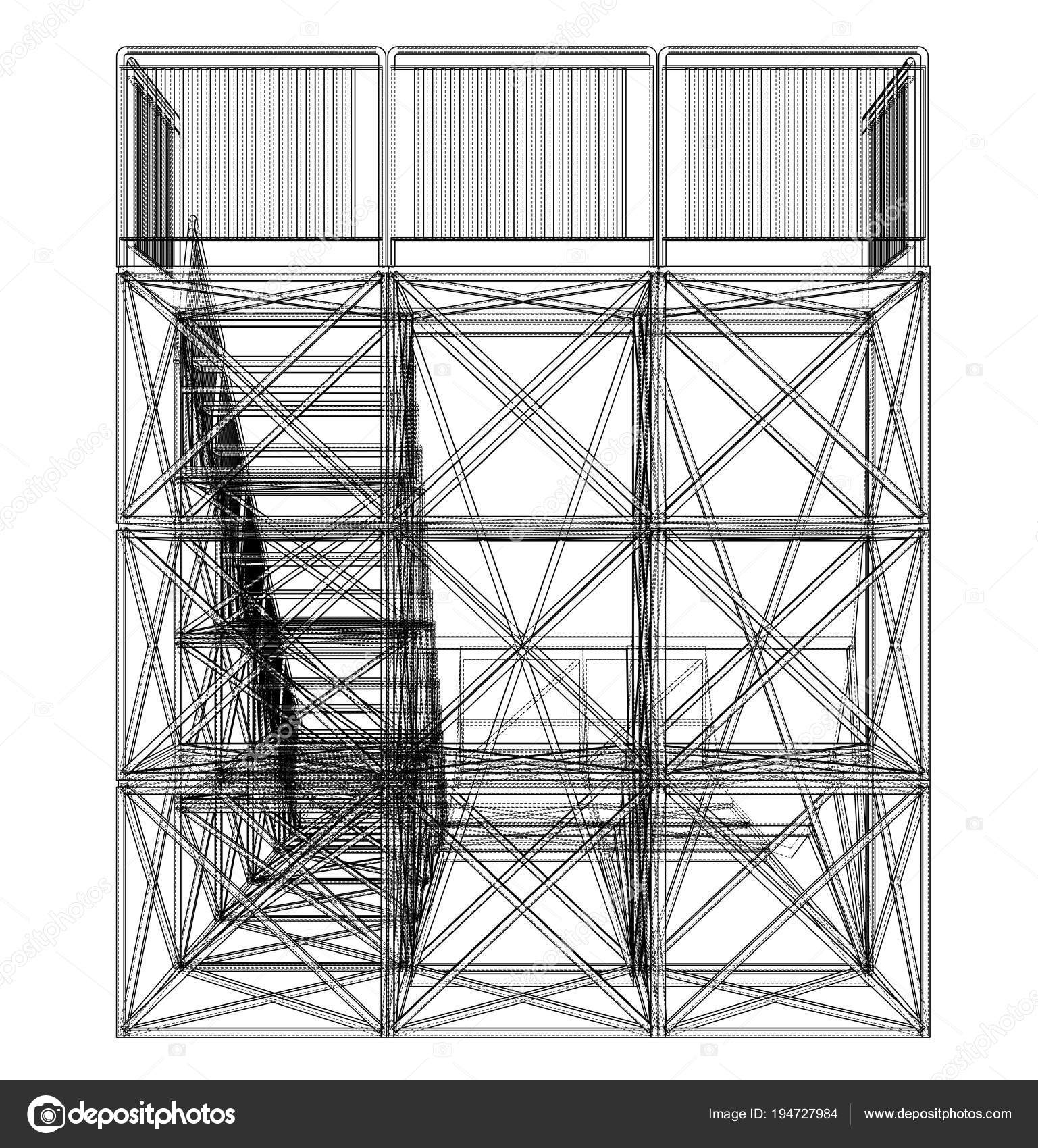 Ramp concept outline. Vector — Stock Vector © cherezoff #194727984