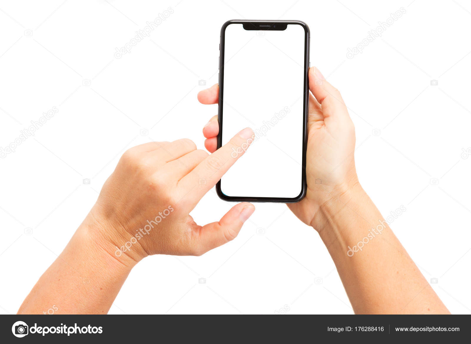 Hand holding phone — Stock Photo © Neirfys #176288416 Hand holding phone — Stock Photo © Neirfys #176288416