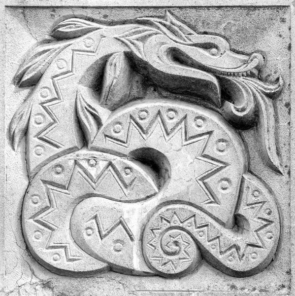 Bas-relief of fairytale snake — Stock Photo © Radnatt #5763599