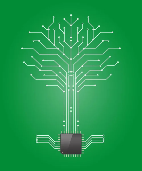 Circuit board tree ,infographics Stock Vector Image by ©stoonn #79646558