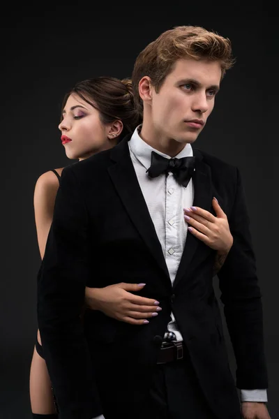 Sexy gentleman and woman in lingerie cropped shot Stock Photo by ©Wisky ...