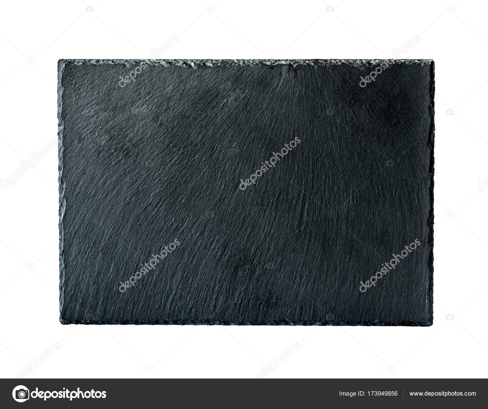 Hand holding black slate board isolated on a white background Stock ...