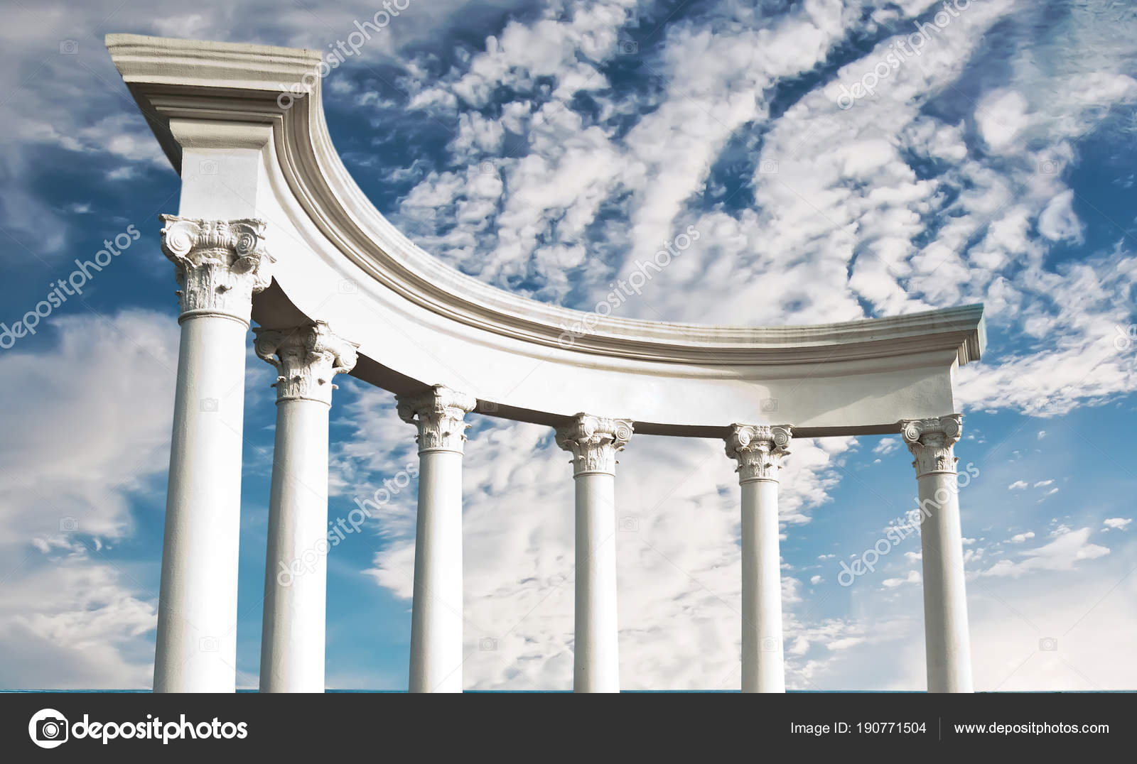Ancient Greek columns — Stock Photo © GekaSkr #190771504