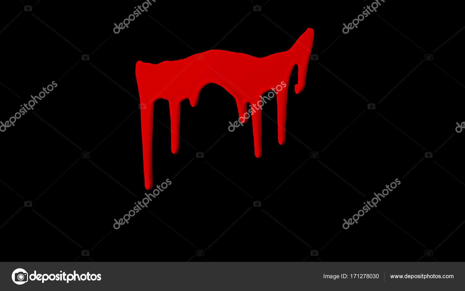 Dripping Blood Isolated Element — Stock Photo © mputsylo #171278030