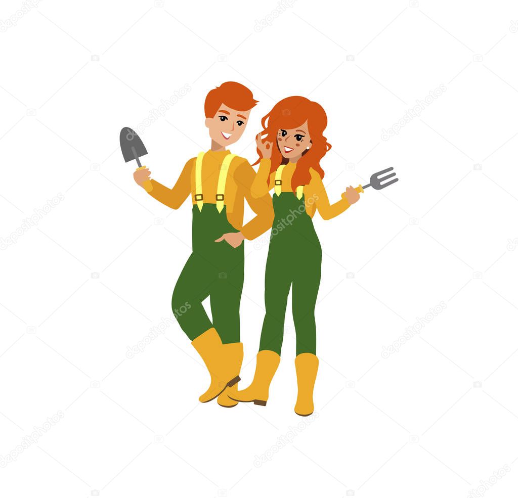 Un jardinero atractivo. Divertido dise o de personajes. Dibujos animados ilustraci n. Creador ...